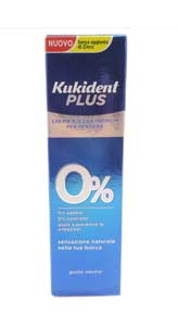 KUKIDENT PLUS 0x100 - CREMA ADESIVA PREMIUM PER DENTIERA GUSTO NEUTRO ...