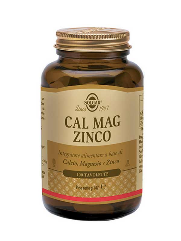 SOLGAR CAL MAG ZINCO 100 TAVOLETTE